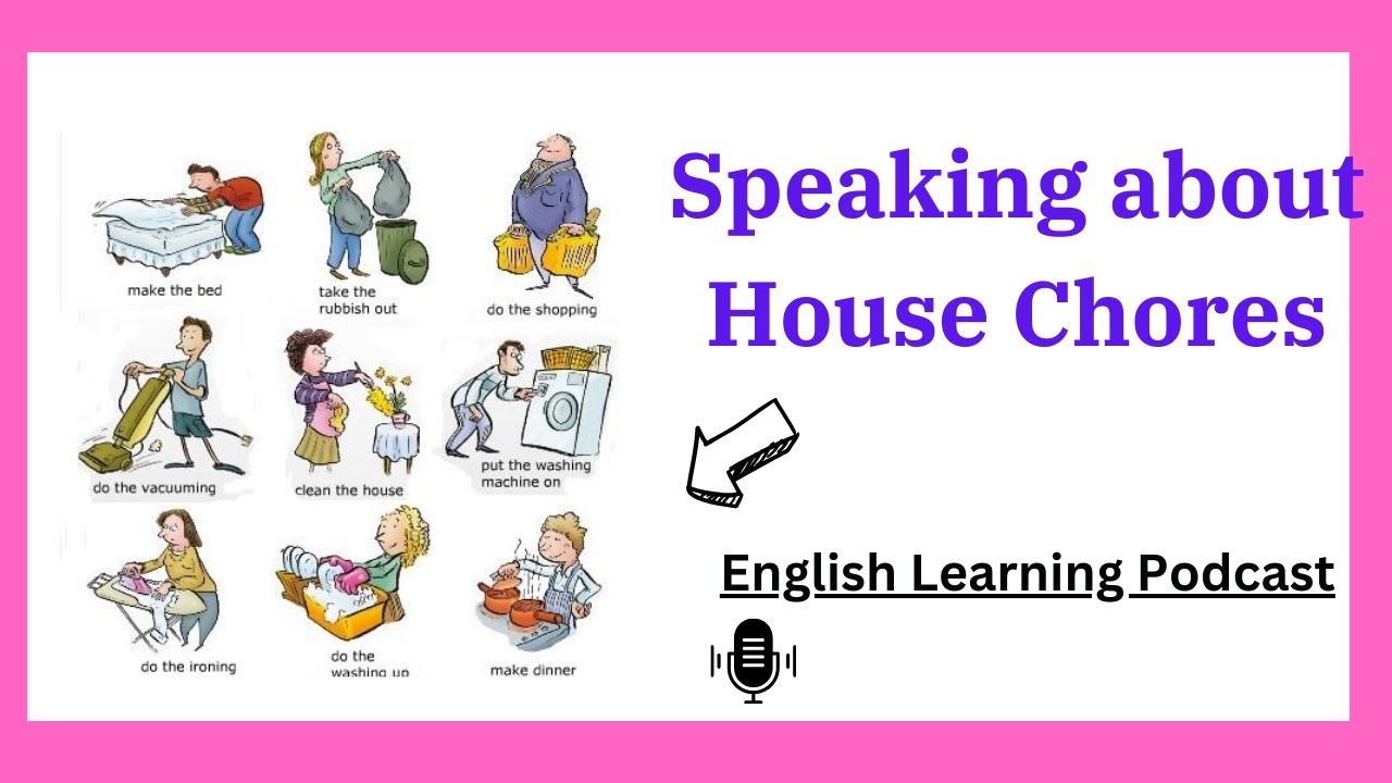 How To Speak About Household Chores in English? | Household chores ...