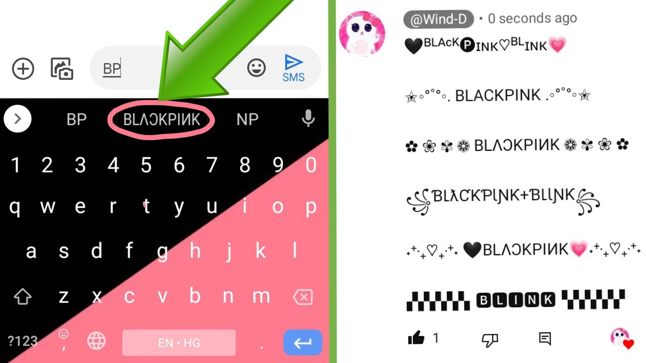 How to Type BLɅϽKPIИK and BLIИK Logo on Keyboard | BLɅϽKPIИK ♡ BLIИK | BLACKPINK Logo Text Arts ...