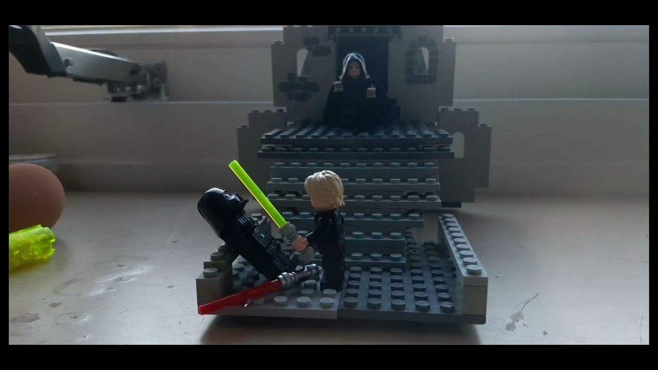 Return of the jedi death star scene in lego :O - YouTube