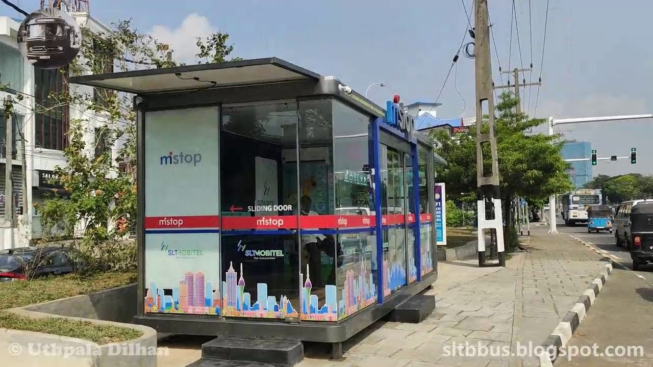 Sri Lanka Army-innovated multi-functional bus stop at Kotte - YouTube
