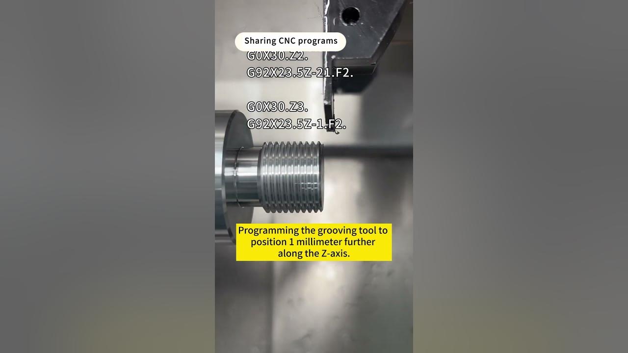How to use G92 to turn external threads on SL 36? #cnclathe - YouTube