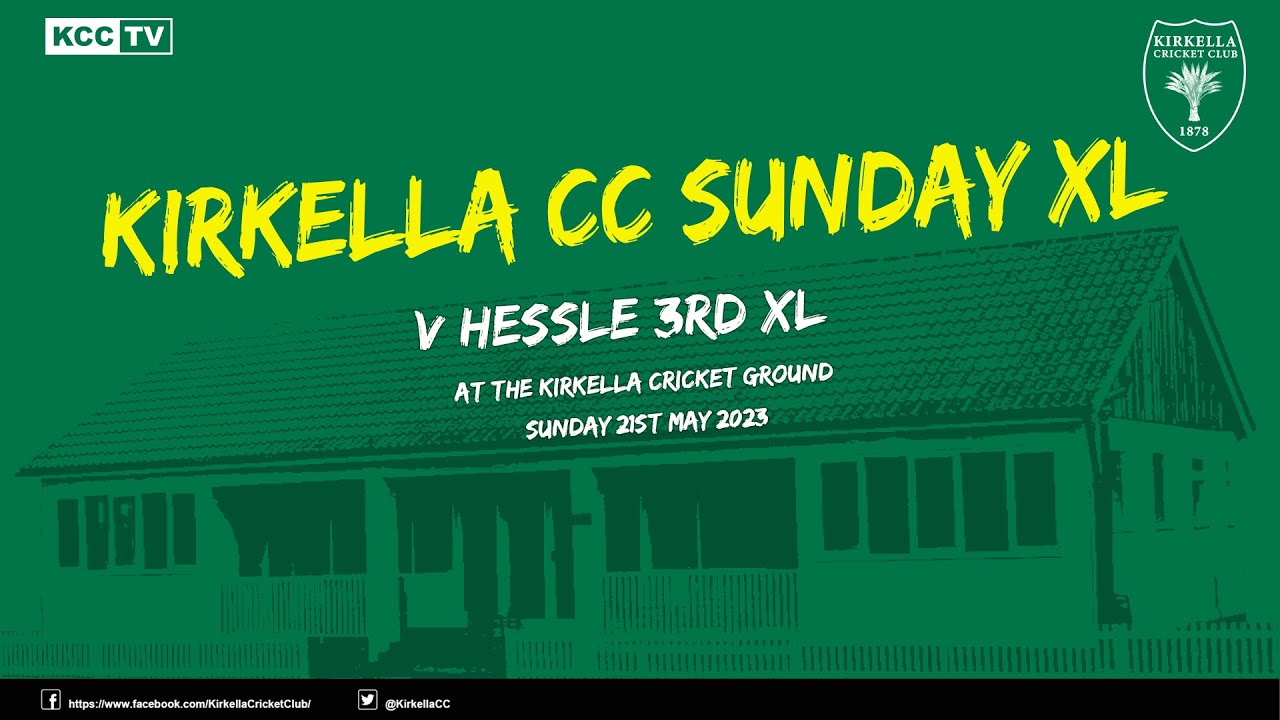 Kirkella CC Sunday XIv Hessle CC3rd XI Highlights - YouTube