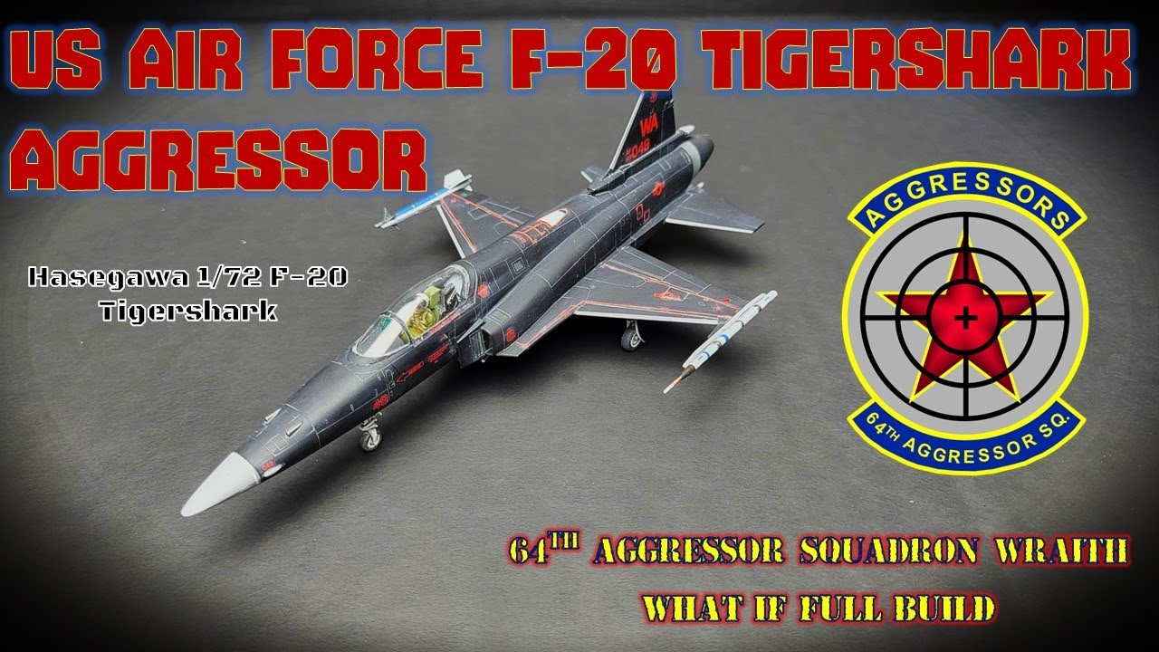 1/72 US Air Force F-20 Tigershark Aggressor - 64th Aggressors Wraith ...
