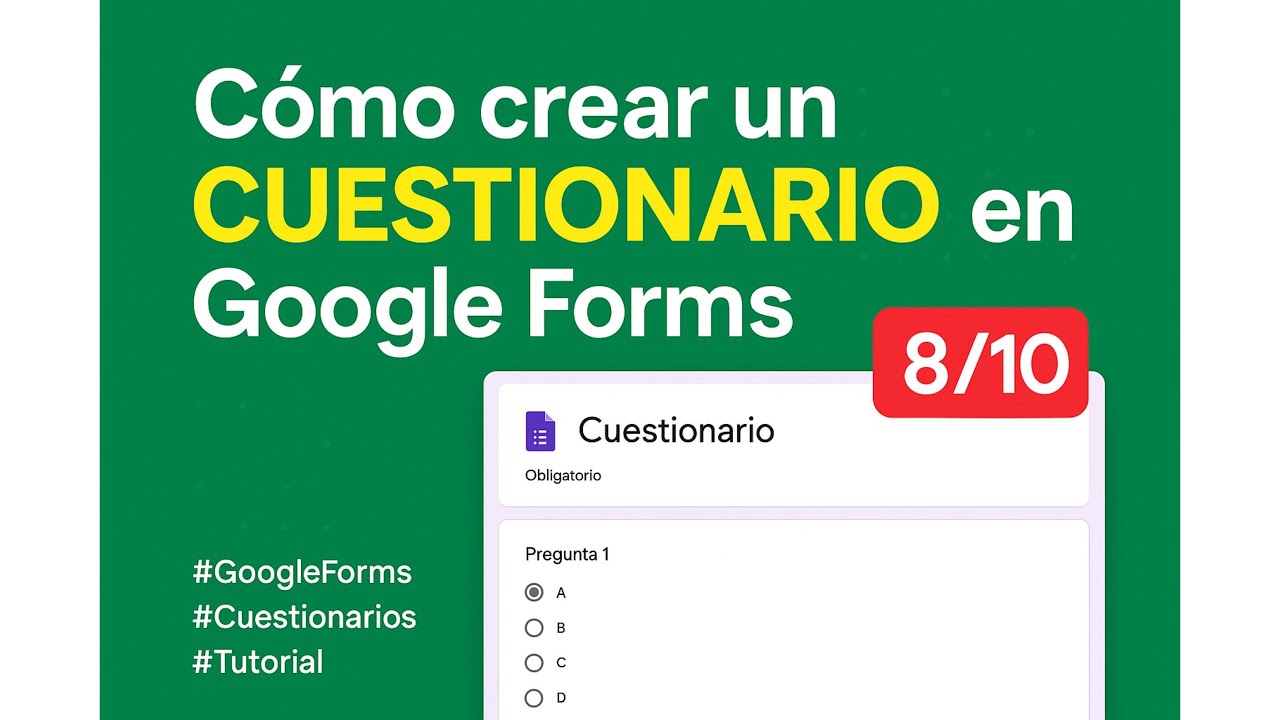 Crea un CUESTIONARIO en Google Forms con CALIFICACIÓN al instante 💯 ...