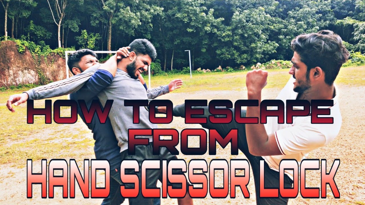 Kerala street fight part 8//how to escape from hand scissor lock //how ...