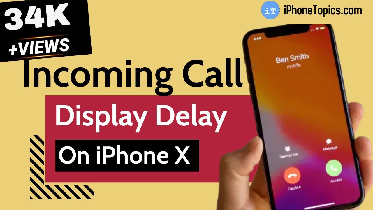 Incoming Call Display Delay Problem on iPhone X? Here's the fix - YouTube