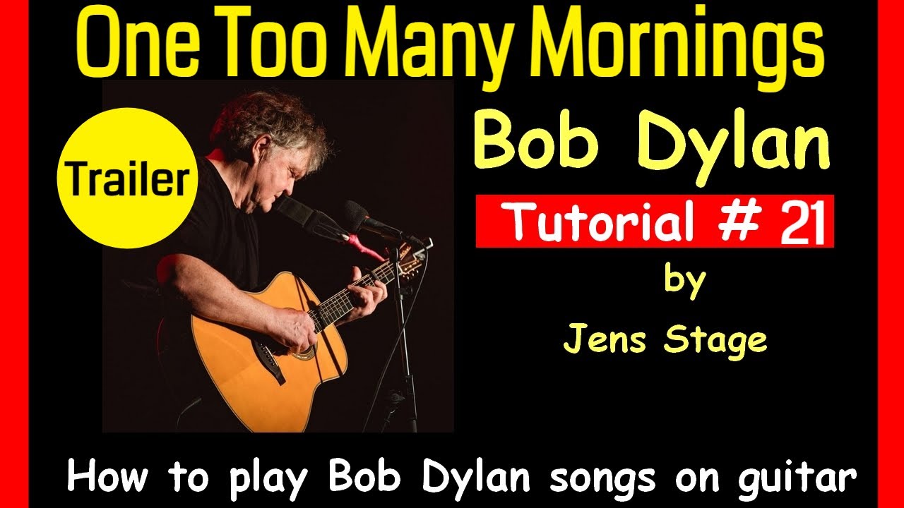 How to play One Too Many Mornings by Bob Dylan | Easy Guitar Tutorial ...