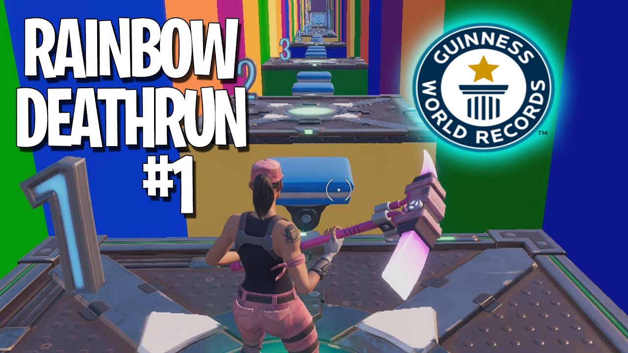 NOOB RAINBOW DEATHRUN 1.0 WORLD RECORD (03:15) - YouTube