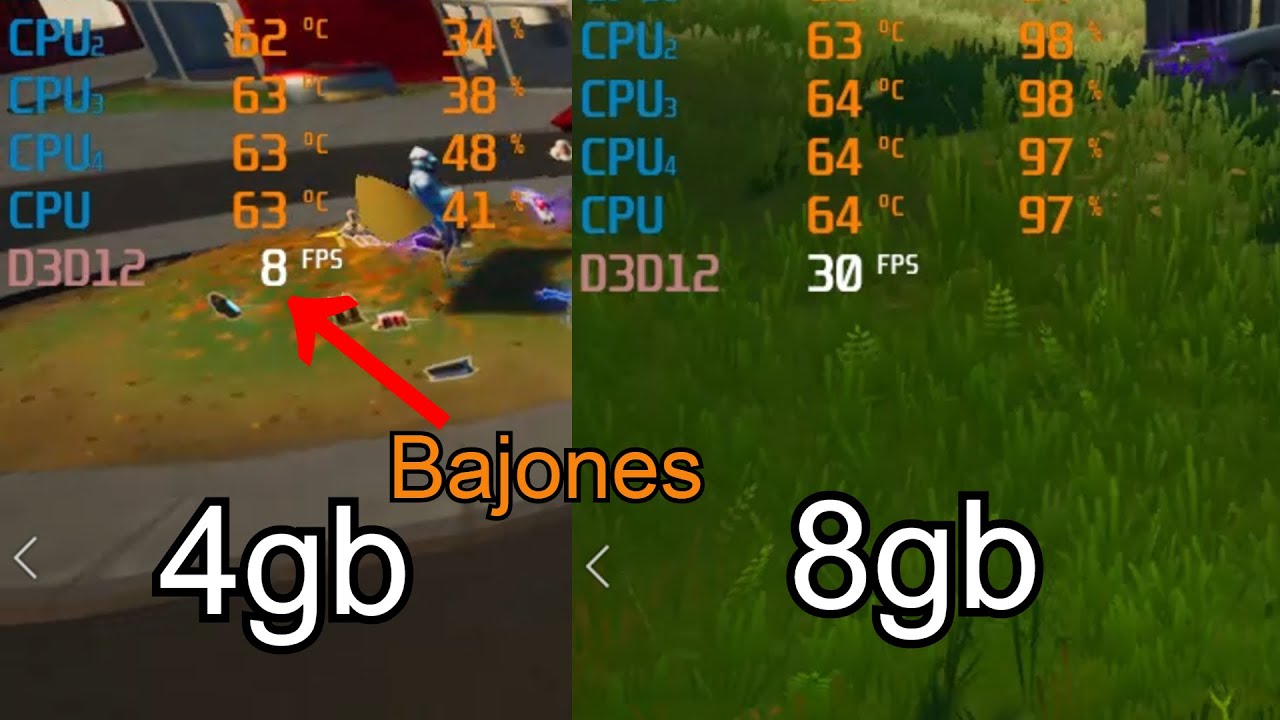 4gb ram vs 8gb ram | ¿Realmente importa? - YouTube