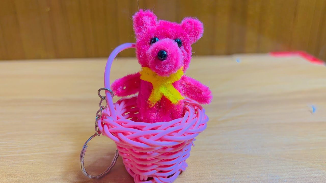 DIY Teddy Bear Keychains | Cute Keychains Making ideas - YouTube