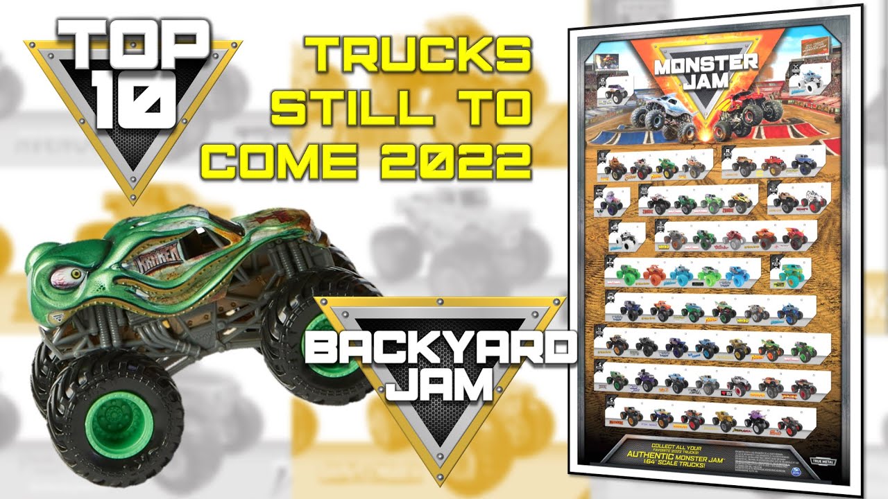 Monster Jam Spinmaster Trucks Still to Come 2022 | Backyard Jam Top ...