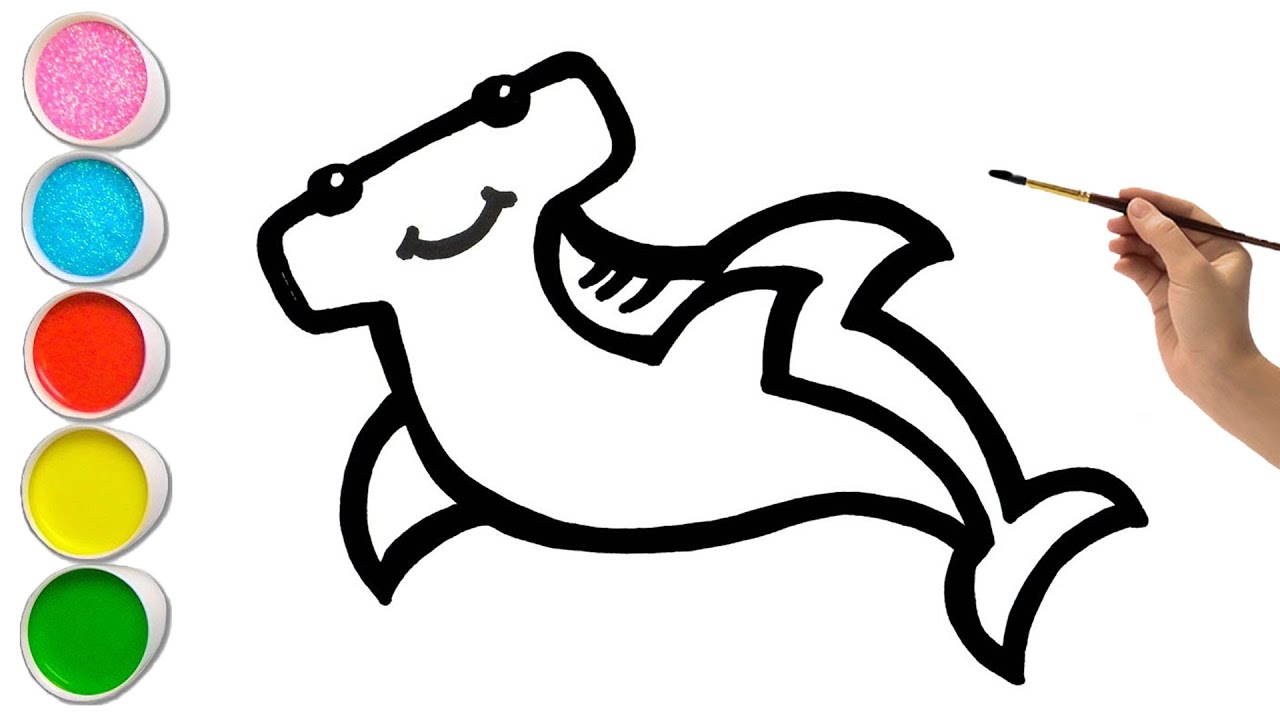 How to draw - Anchor, a frustrated hammerhead shark - Finding Nemo ...