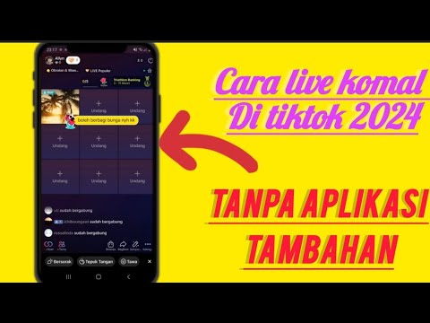 cara live tiktok komal terbaru ! cara buat live tiktok komal,cara live di tiktok komal - YouTube
