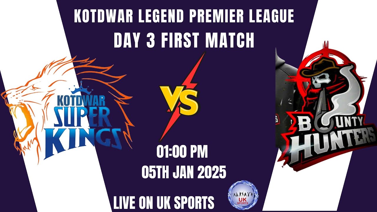 BOUNTY HUNTERS VS KOTDWAR SUPERKINGS || DAY 3 AT KLPL SEASON 1 IN ...