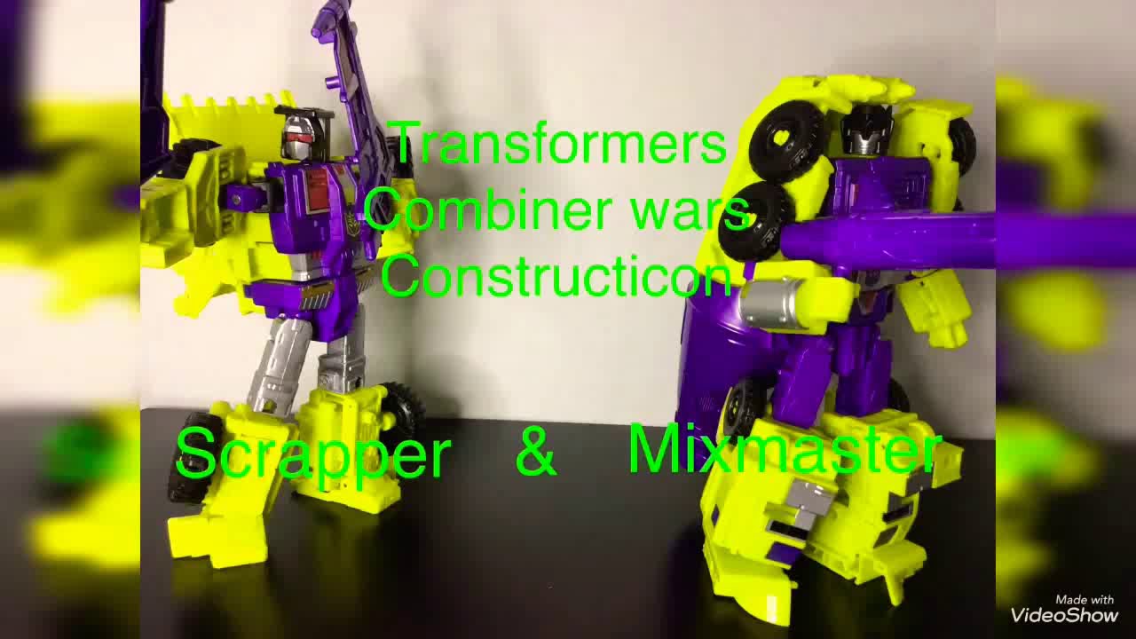 Transformers combiner wars Scrapper & mixmaster(1of5) - YouTube