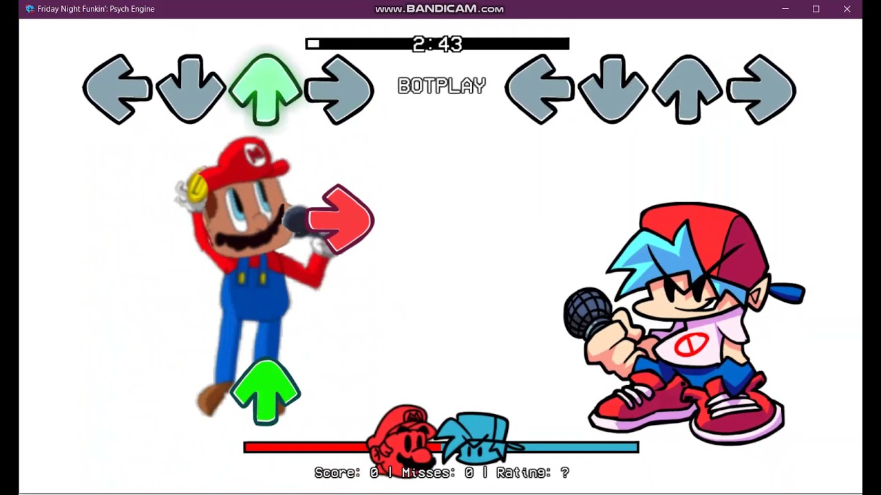 Fnf Mario sprite test 1, (Summer 95 mod) #fnf - YouTube