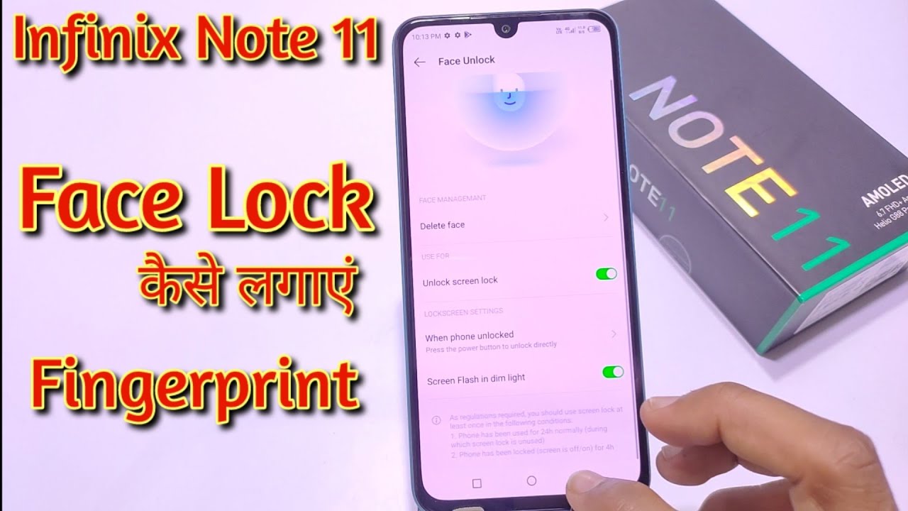 infinix note 11 fingerprint | infinix note 11 face lock | infinix note ...