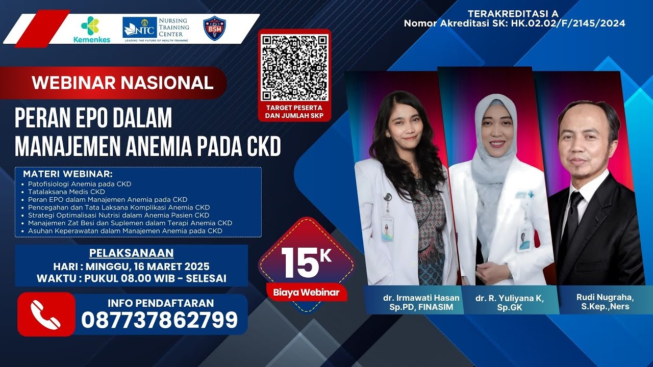 WEBINAR NASIONAL "PERAN EPO DALAM MANAJEMEN ANEMIA PADA CKD" - YouTube