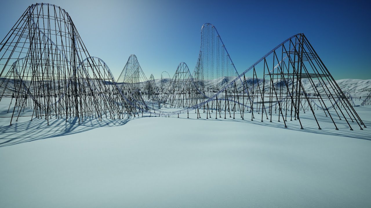 MEGAllenium Force (Intamin Strata Coaster, 439 feet tall) - YouTube