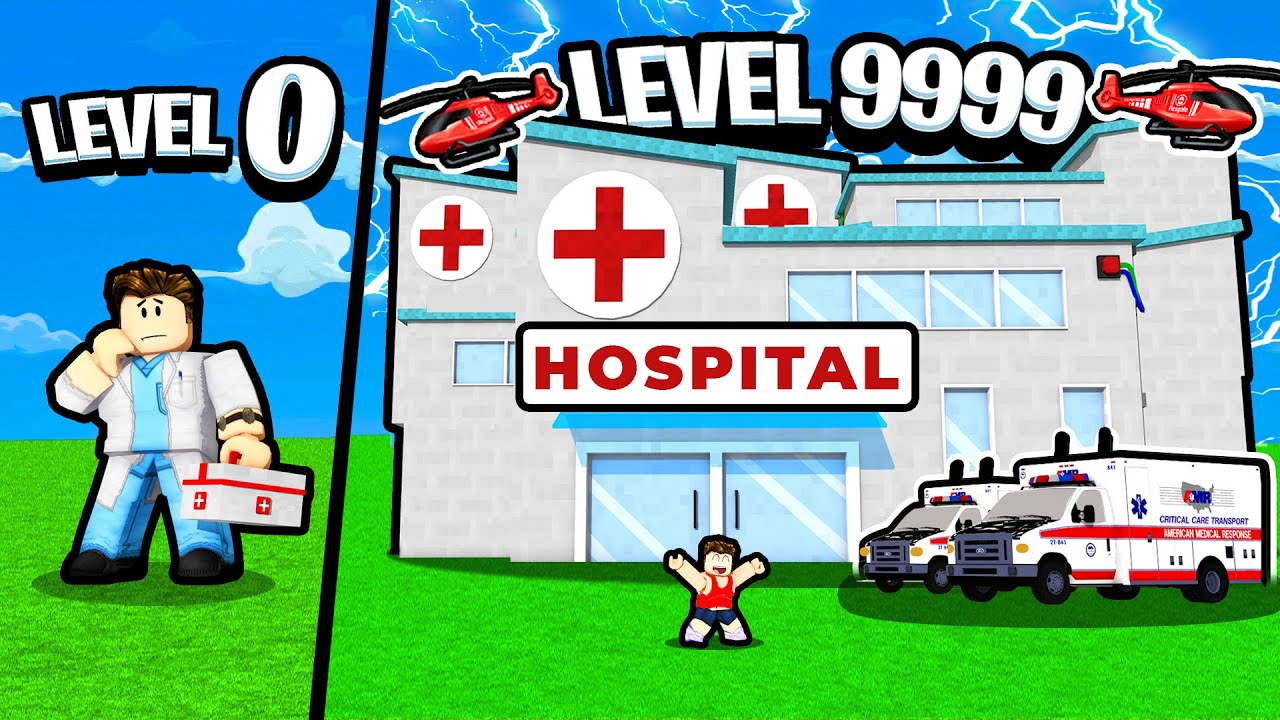Building a MAX LEVEL HOSPITAL! - Roblox My Hospital - YouTube