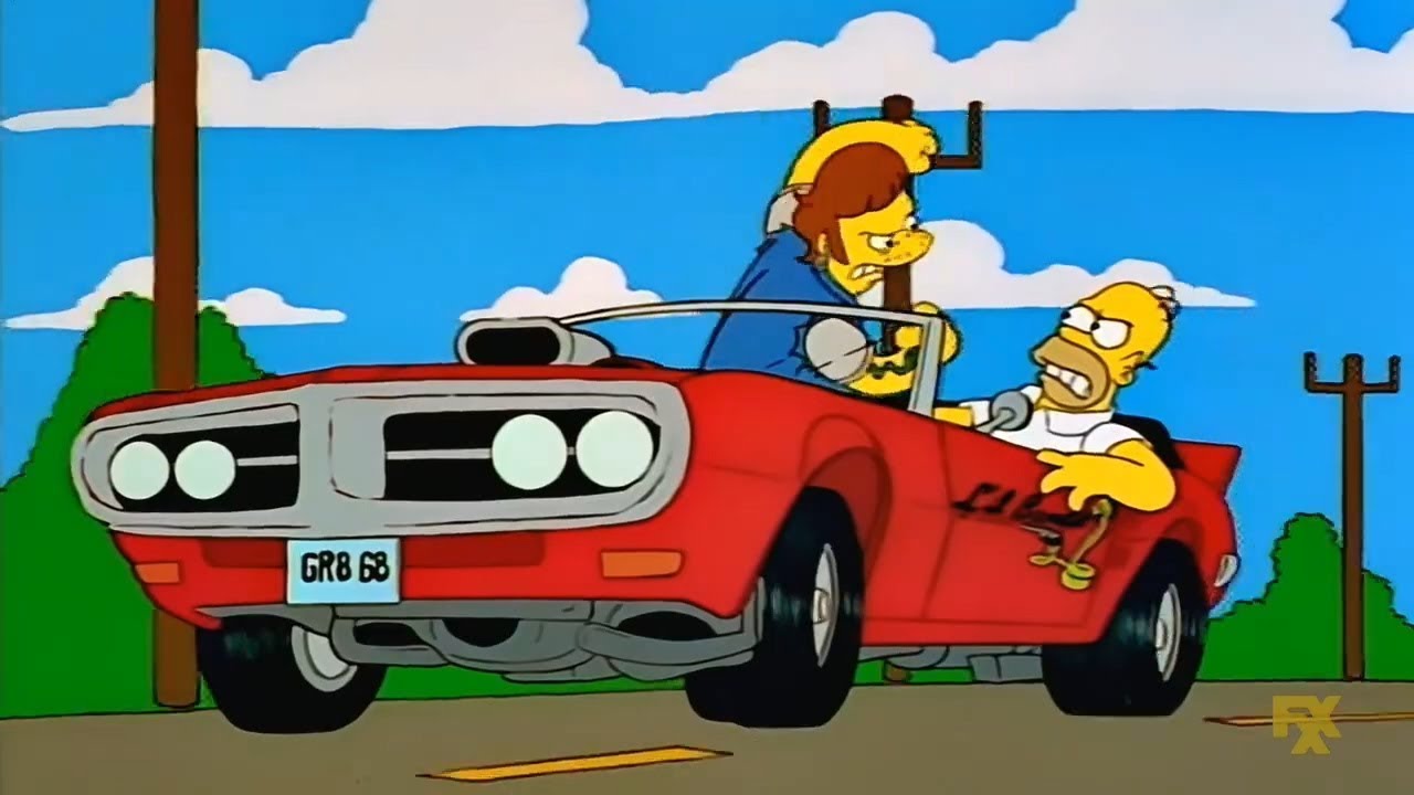 Homer retrieves a car stolen by a thief [The Simpsons] - YouTube
