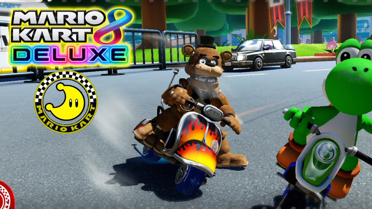 Mario Kart 8 Deluxe DLC - Moon Cup 200CC - Freddy Gameplay - YouTube
