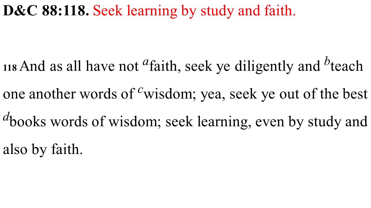 D&C 88:118 - YouTube