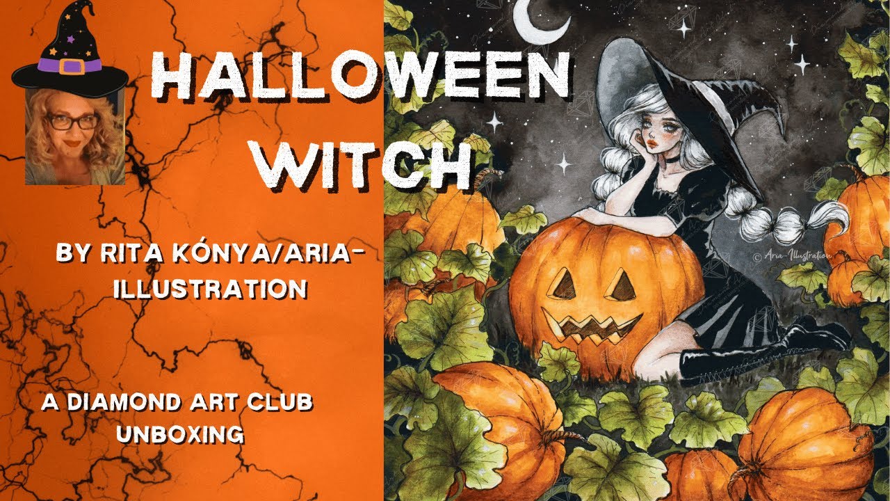 Halloween Witch by Rita Kónya/Aria-Illustration Collection- A Diamond ...