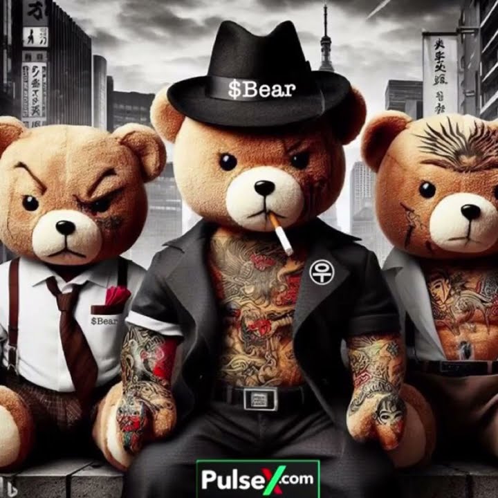 Yakuza $Bear 🧸😤 #teddybear #japan #memes #pulsechain - YouTube