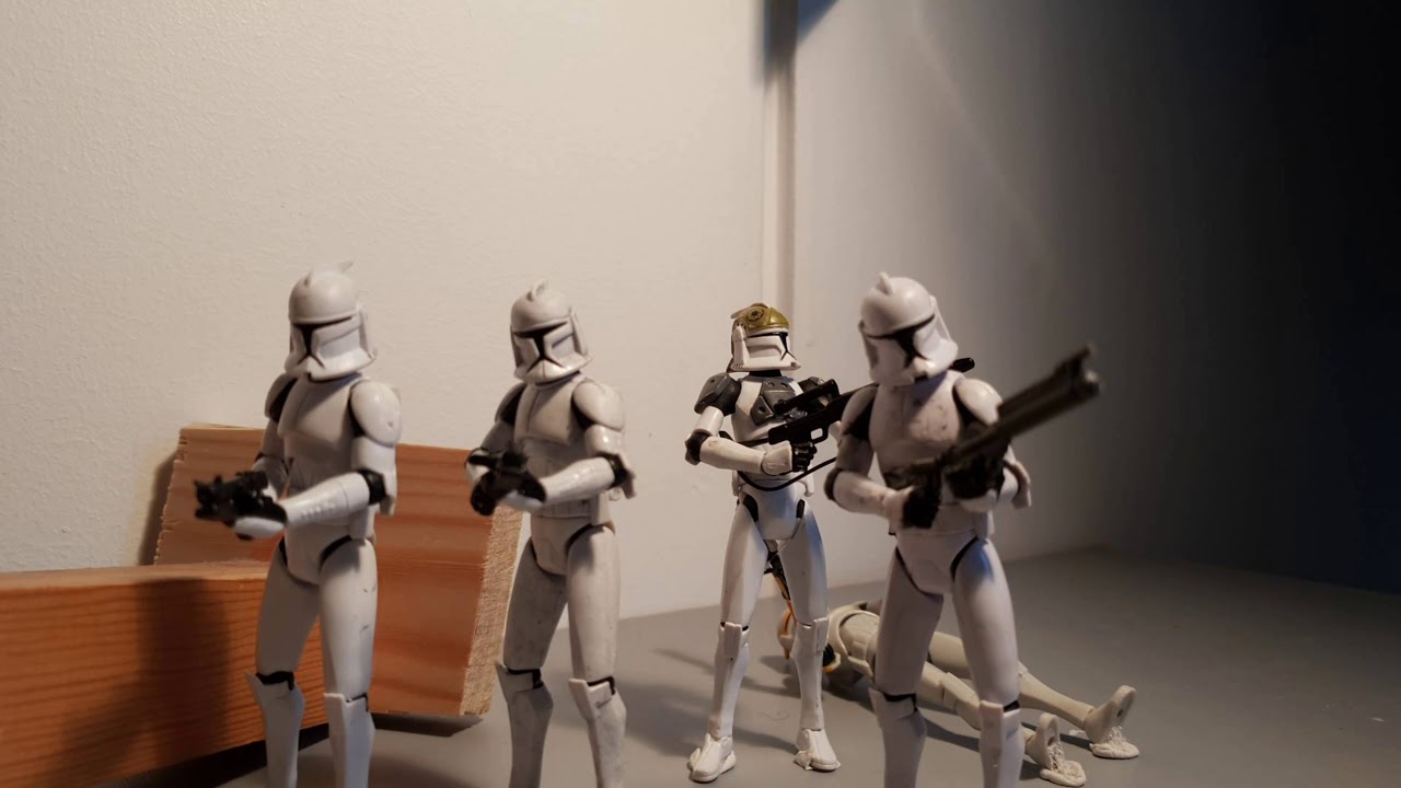 Clone wars stop motion - YouTube