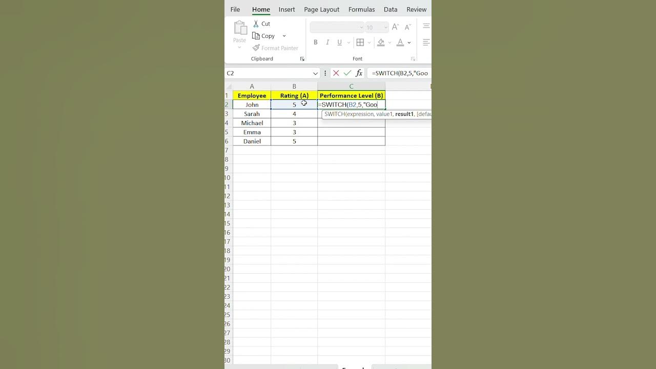 Day 40: SWITCH – A Better Alternative to Nested IFs in Excel! - YouTube
