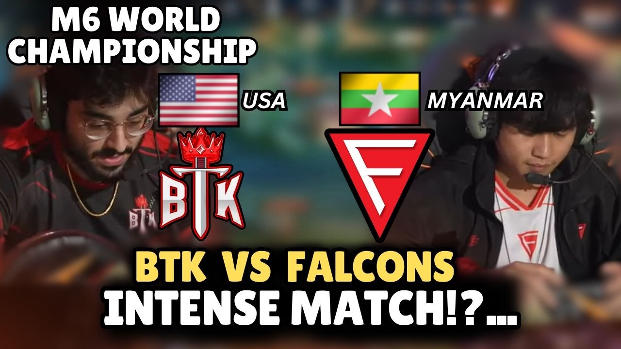 INTENSE MATCH😯in Game 3 Mobazane BTK vs FALCON Esports M6 World ...