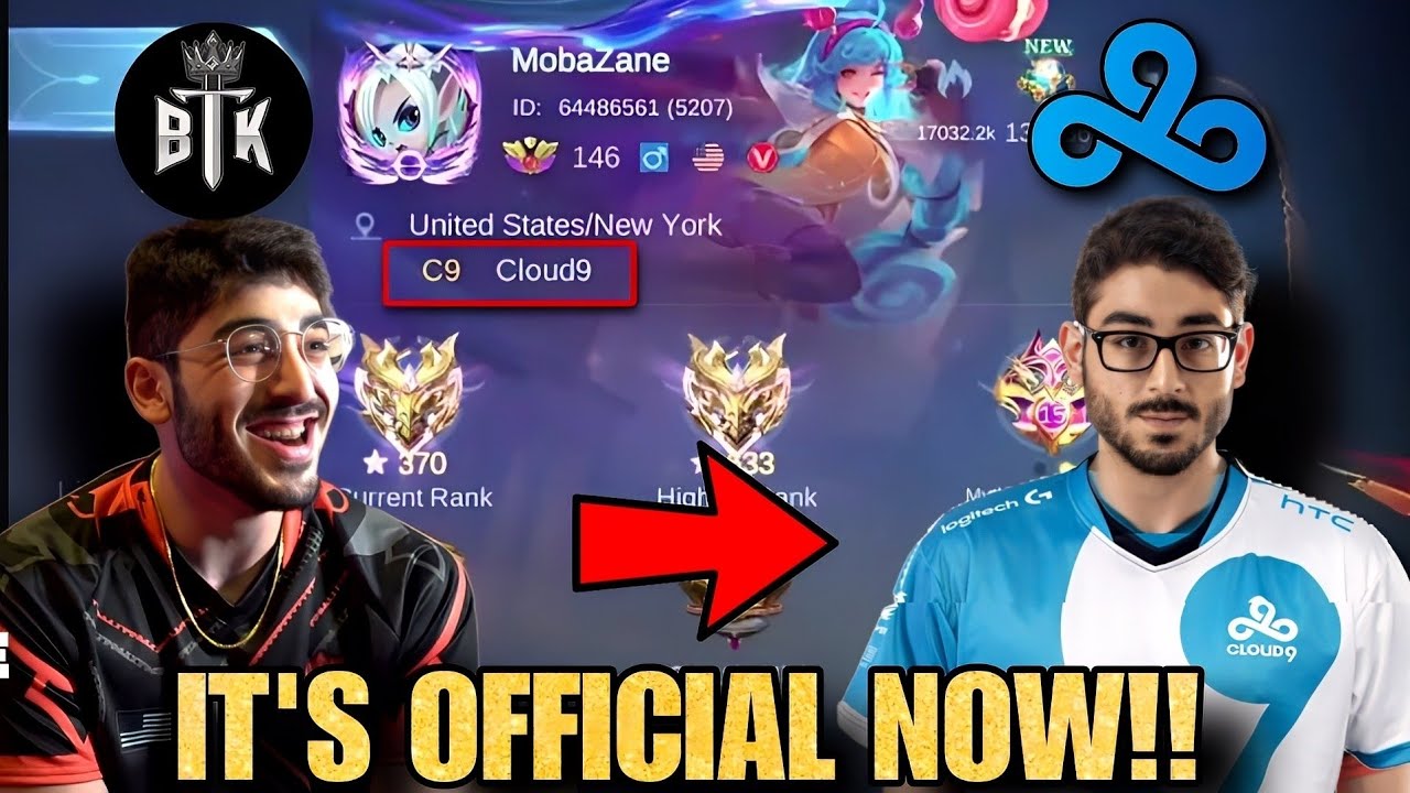 Btk Mobazane signing out, Welcome C9 Mobazane!! - YouTube