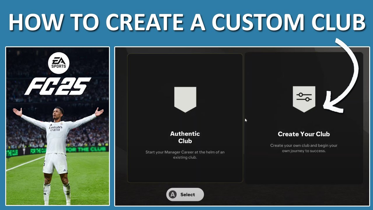 How To Create A Custom Club In EA SPORTS FC 25 - YouTube