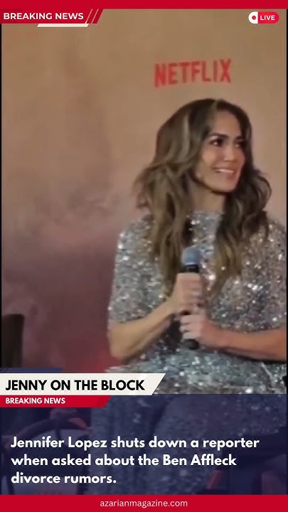 Jennifer Lopez Shuts Down Ben Affleck Divorce Rumors - YouTube