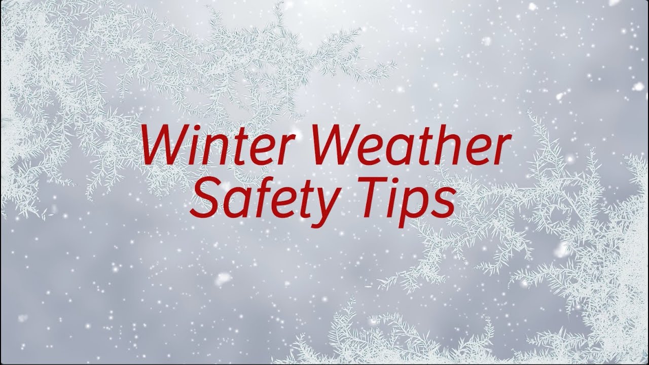 Smyrna Fire Department Winter Weather Safety - YouTube