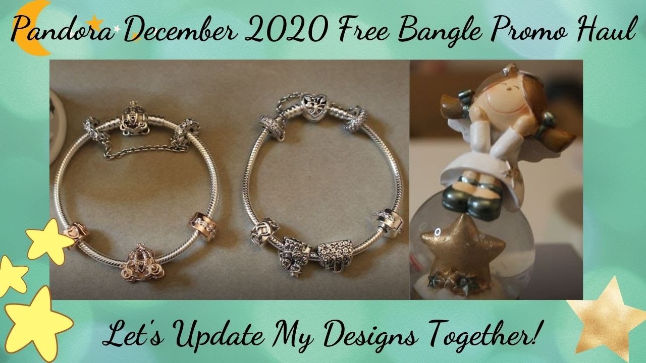 Pandora 2020 Free Bangle Promo Haul - YouTube