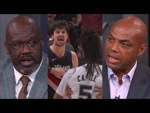 Shaq and Chuck argue about Deni Avdija and Stephon Castle getting into it 😂