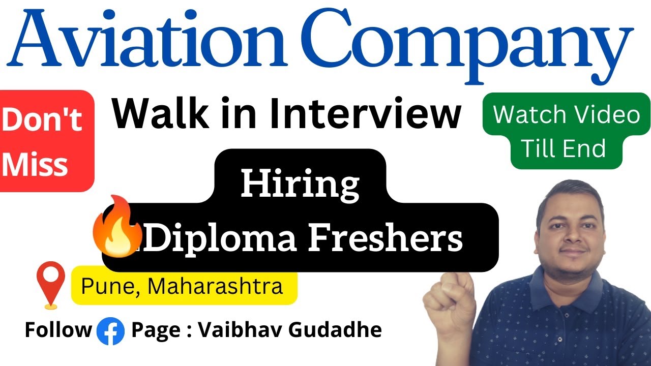 🔥Diploma 🔥Freshers Jobs Vacancies Avinash Company Hiring Freshers Pune Jobs Pune Vacancies - YouTube