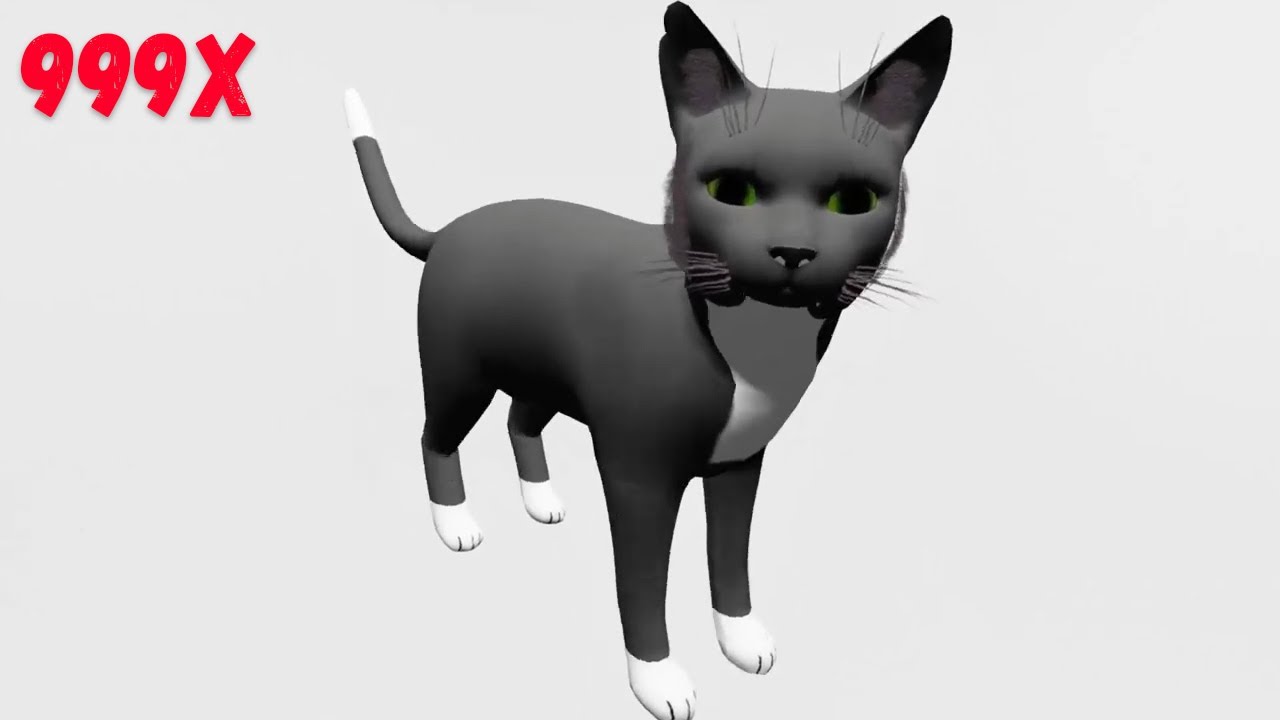 Maxwell Cat But it's 3D 999x speed - YouTube