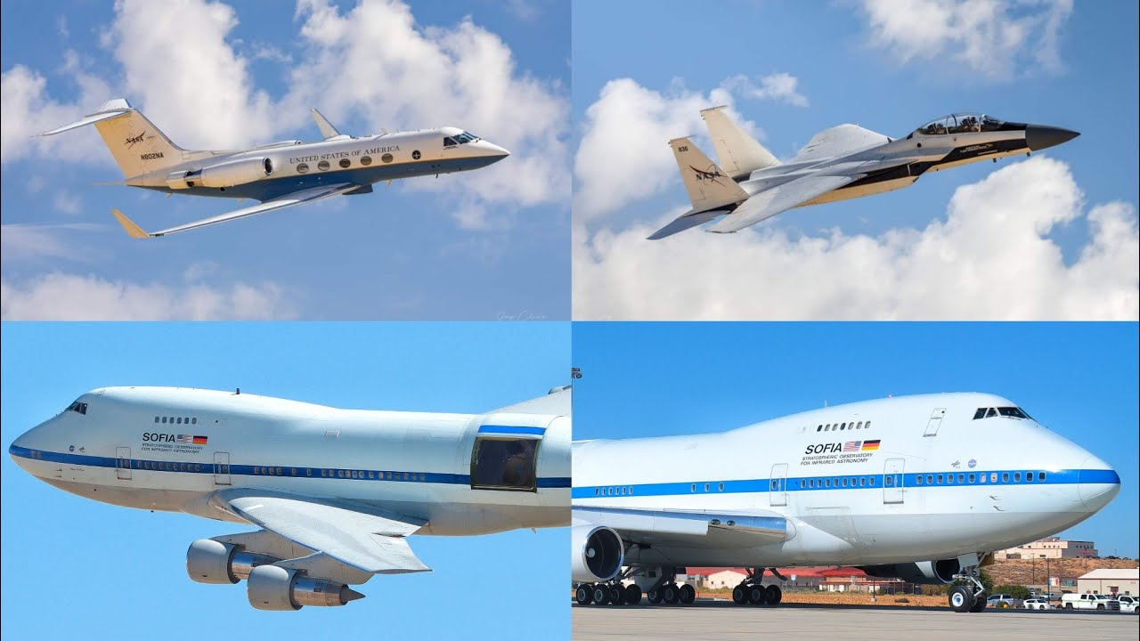 (4K) Aerospace Valley Airshow; Nasa Sonic Boom and Sofia Farewell Fly ...