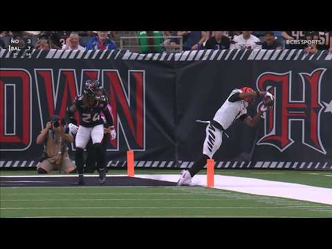 JA'MARR CHASE INSANE TOE TAP TOUCHDOWN!