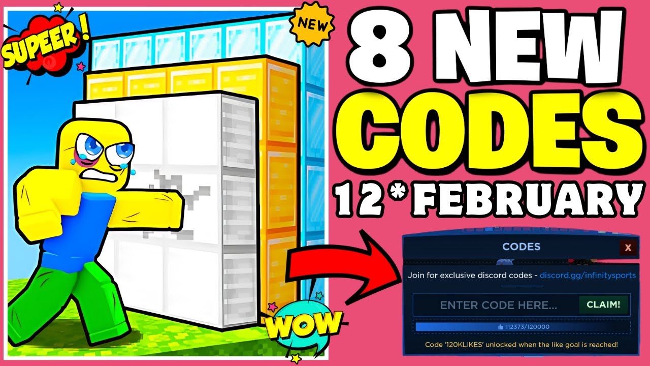 [💝VALENTINES!] CODES 💫 PUNCH WALL SIMULATOR CODES - ROBLOX PUNCH WALL ...