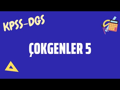 Çokgenler 5🔆Karekodlu döküman🔆KPSS-DGS Matematik