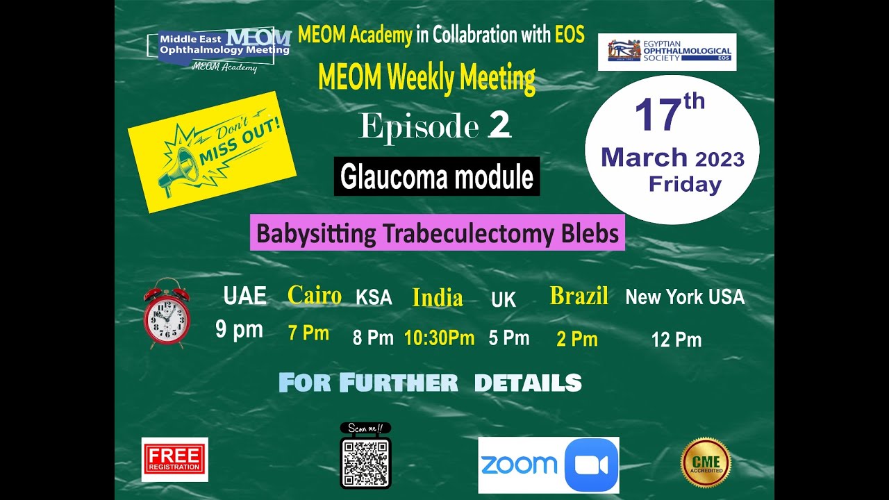 Glaucoma Module Episode 2 BABYSITTING TRABECULECTOMY BLEBS - YouTube
