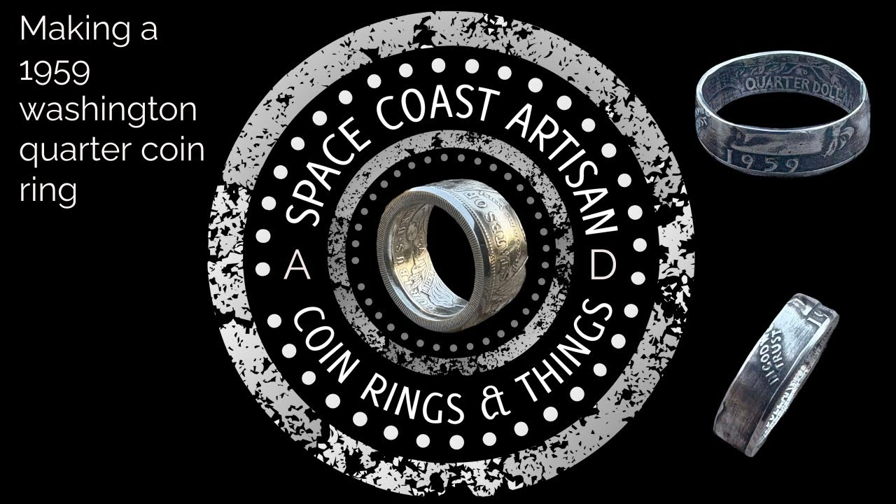 Making a coin ring from a 1959 quarter. - YouTube