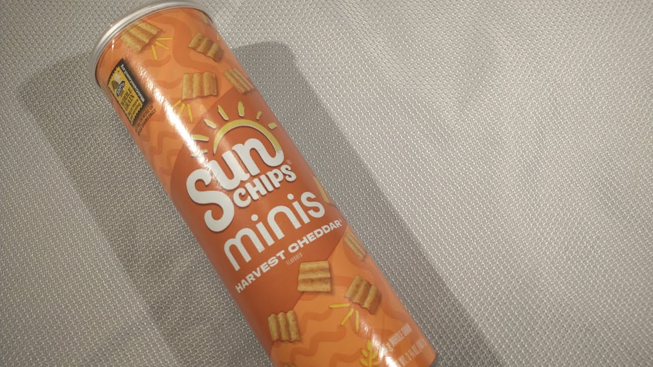 Trying Sun Chips Minis Harvest Cheddar - YouTube