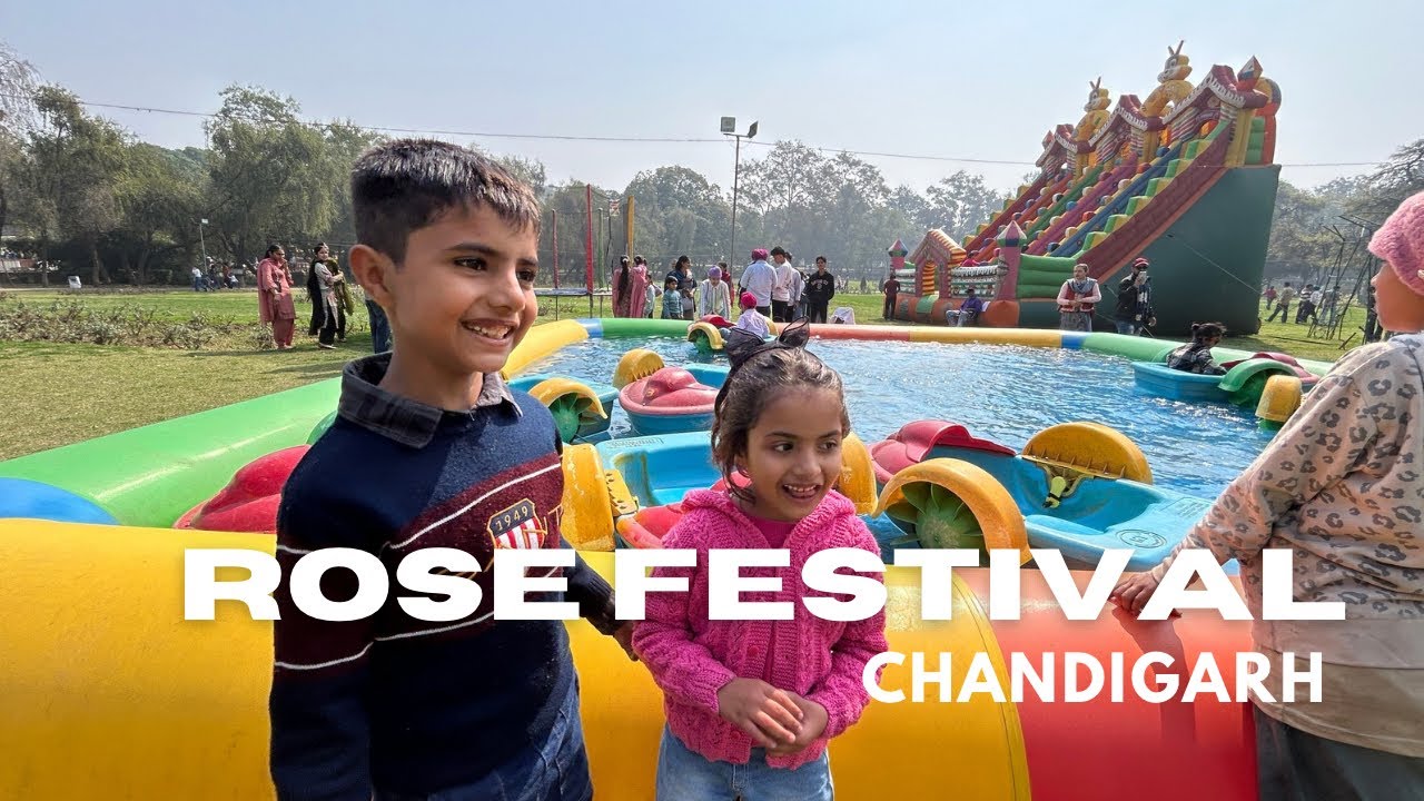 Rose Festival Chandigarh 🌹 | Our Unplanned Kids Day Out! - YouTube