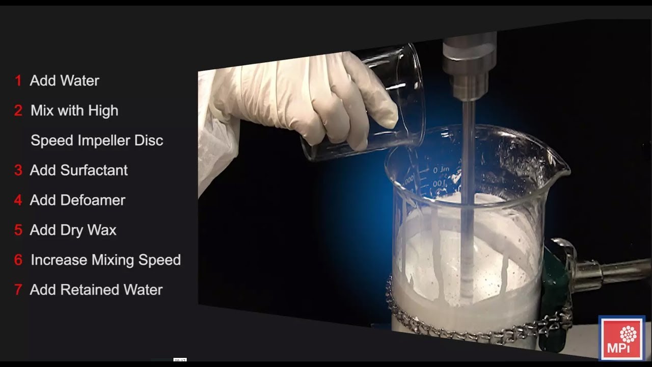 How to Disperse Micronized Wax - YouTube