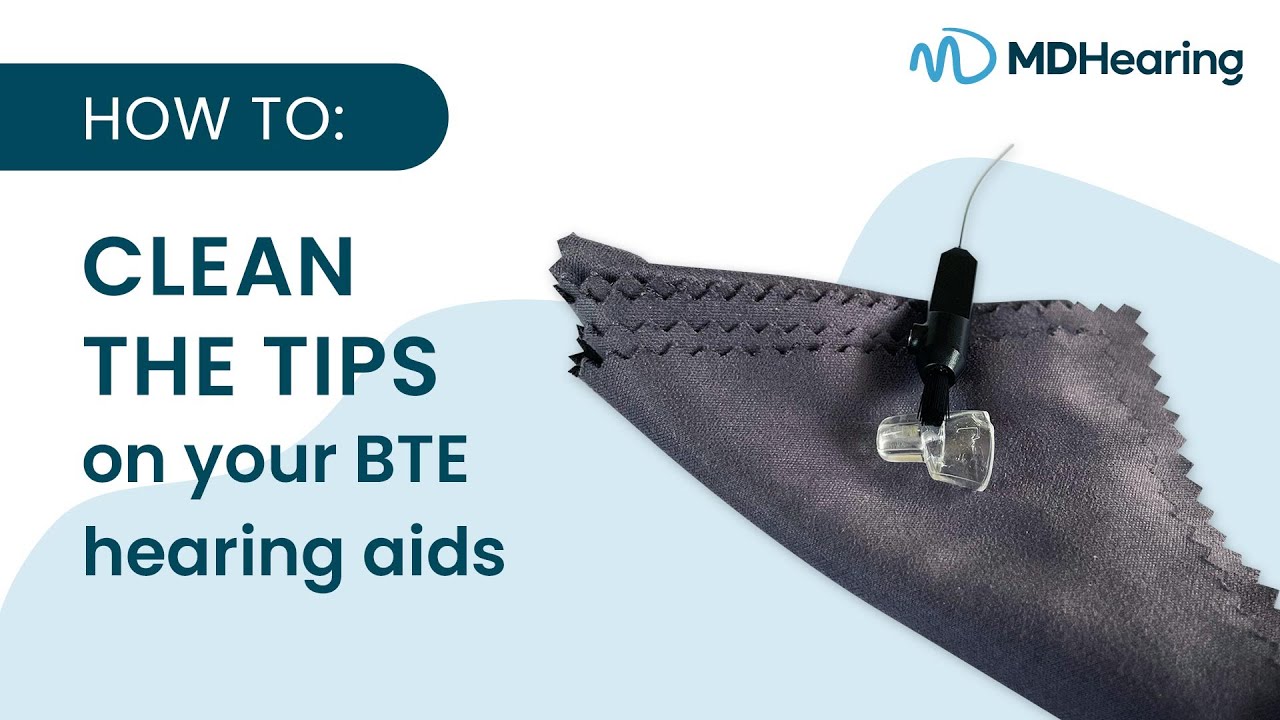 How to clean the tip on your BTE hearing aid (easily) - YouTube